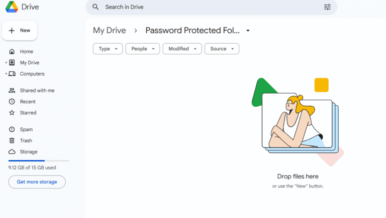 Yes it is possible! How to password protect a Google Drive folder?